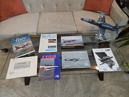 L159 ALCA Aircraft Wooden Model, plus Aero book and L-159 promotional ...