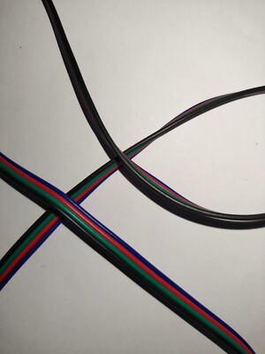 4-PIN RGB Extension Wire Cable Cord For 3528 5050 RGB LED Strip Light ...