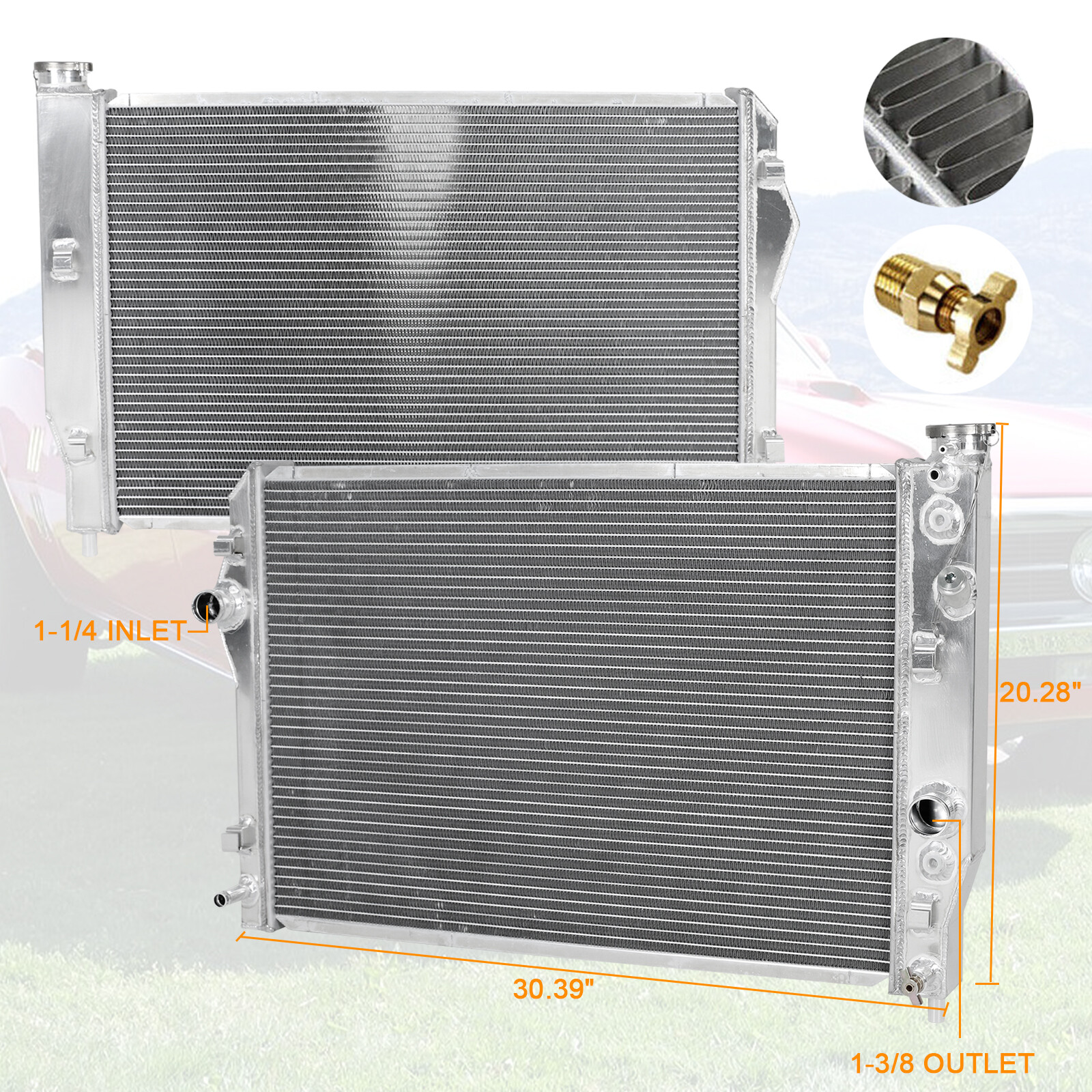 3 Row Aluminum Radiator For 1993-02 Chevy Camaro Z28 SS Pontiac ...