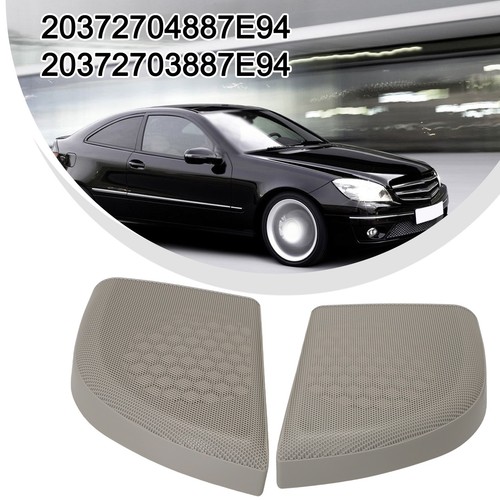 For MERCEDES Coupes Direct Fit Gray Door Speakers Grill Replacement Set ...