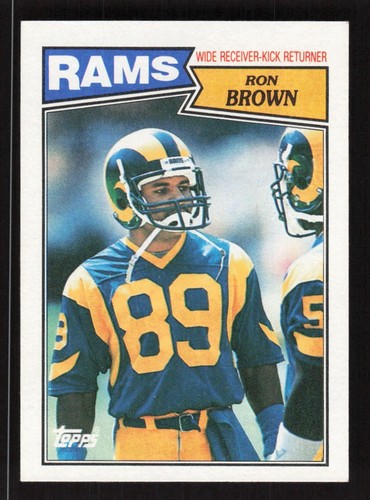 Ron Brown 1987 Topps #148 Los Angeles Rams Football Card EX-MINT | eBay