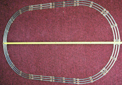 Lionel Track Layout, Lot Of 12 0-27 Gauge Track. Layout With Tan Ties ...