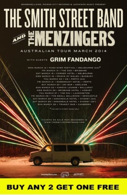 THE SMITH STREET BAND 2014 Laminated Australian Tour Poster A4 FREE ...