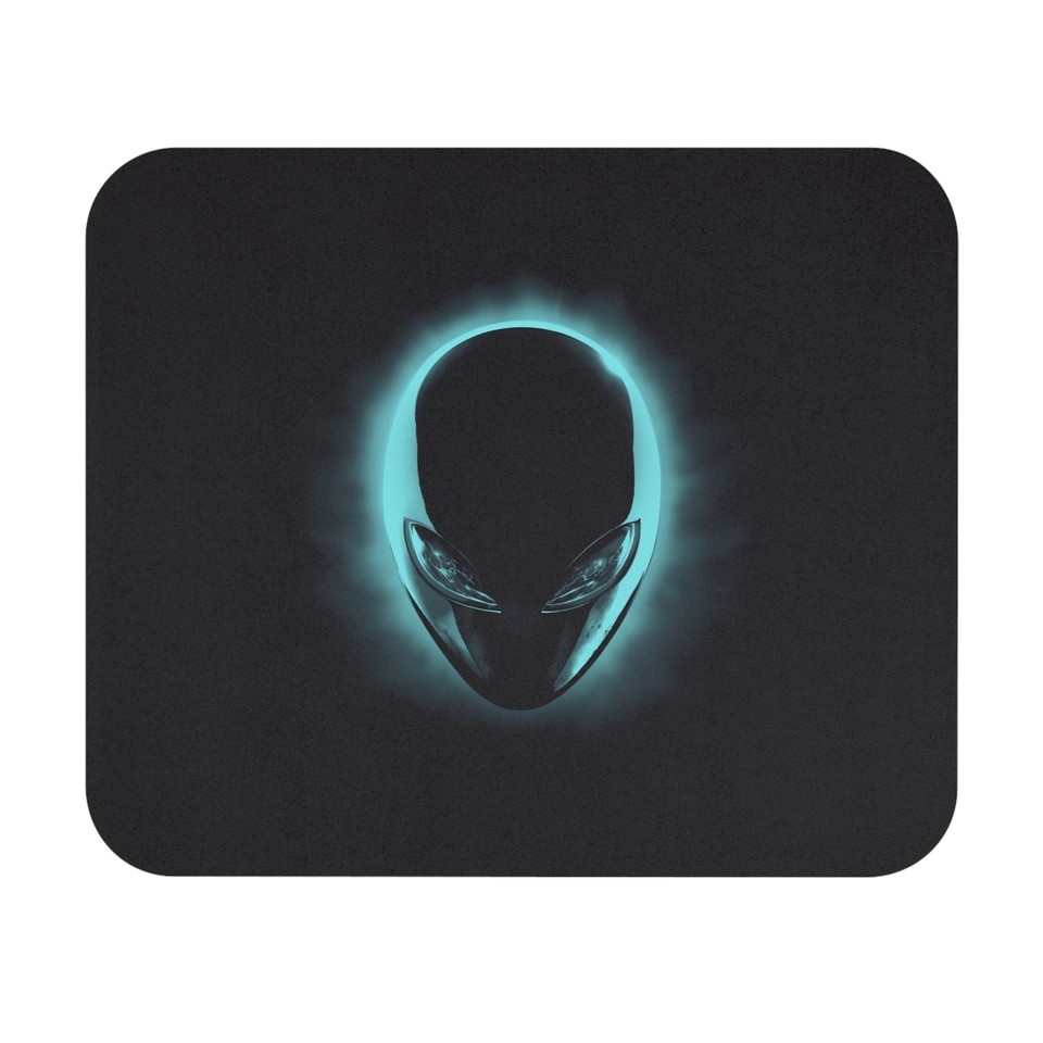 Alienware Blue Eclipse Head, Black Gaming Mouse Pad (Rectangle) | eBay