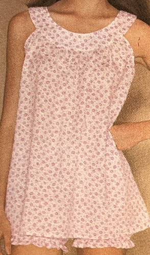 1980 Vintage Simplicity Pattern 9877 Babydoll Nightgown PAJAMAS PJs Sz ...