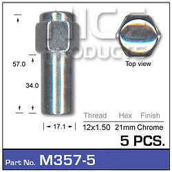 NICE PRODUCTS Mag Nuts M357-5 M357-5 - Picture 1 of 1