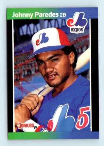 1989 Donruss #579 Johnny Paredes 2nd Base Montreal Expos FREE shipping ...
