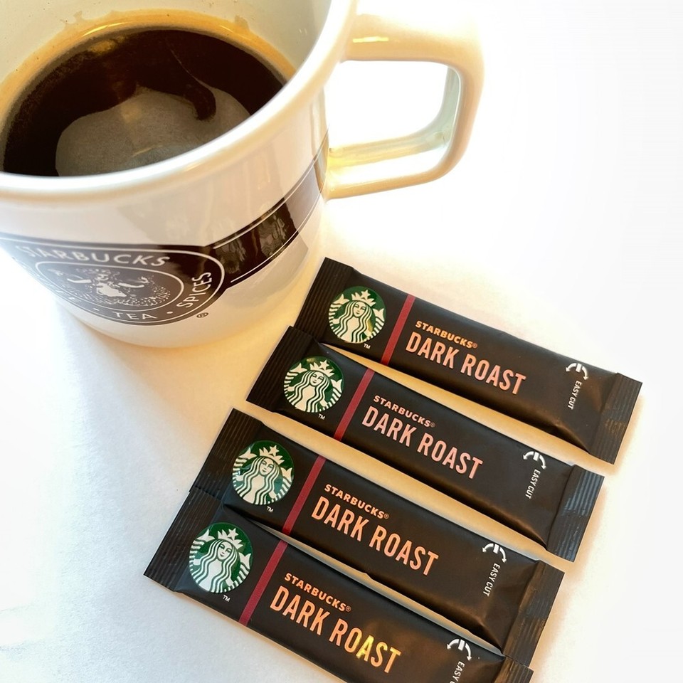 50+50Packets Starbucks Premium Instant Coffee Dark Medium Roast Fine ...