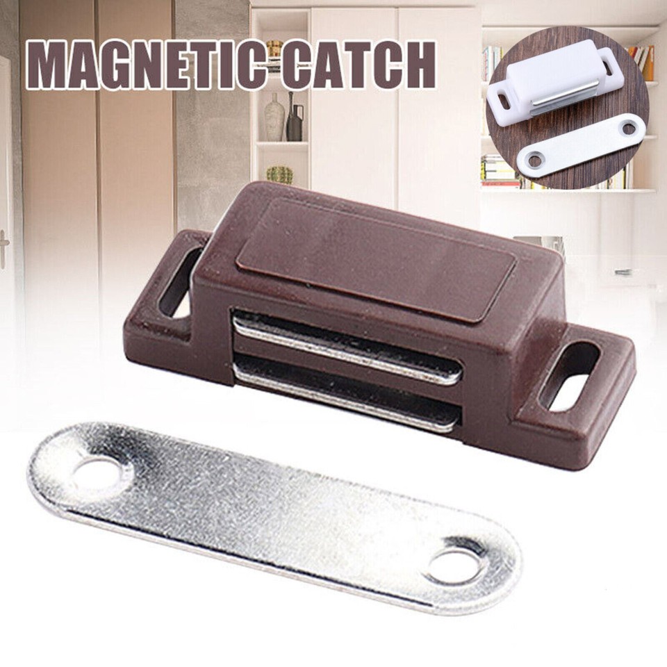 4x Large Magnetic Catch Heavy Duty 6kg Cupboard Cabinet Door Strong ...