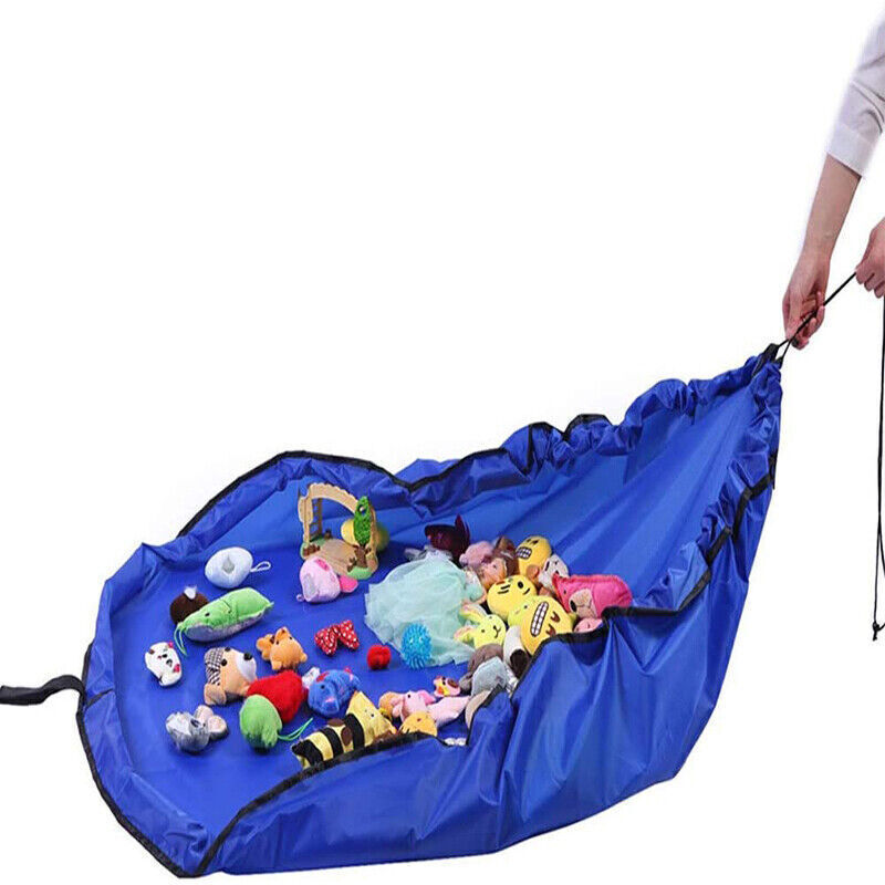Large Kids Toys Play Mat Storage Bag Children Lego Toy Drawstring Pouch ...