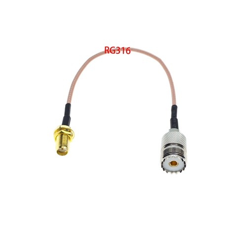 RG316 SMA FEMALE to SO239 UHF Female Connector Lot RG316 Coax RF ...