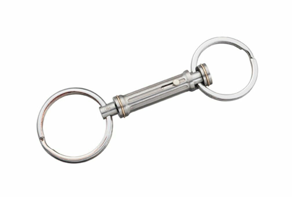 Dolan Bullock nkr013400 olympus ssteel Titanium & 18k gold key ring usa ...
