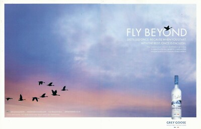 GREY GOOSE Magazine Print Ad VODKA 2 Pg VTG 2013 | eBay