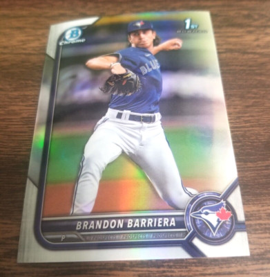 BRANDON BARRIERA 2022 BOWMAN DRAFT BDC-21 BLUE JAYS (FIRST ROOKIE ...
