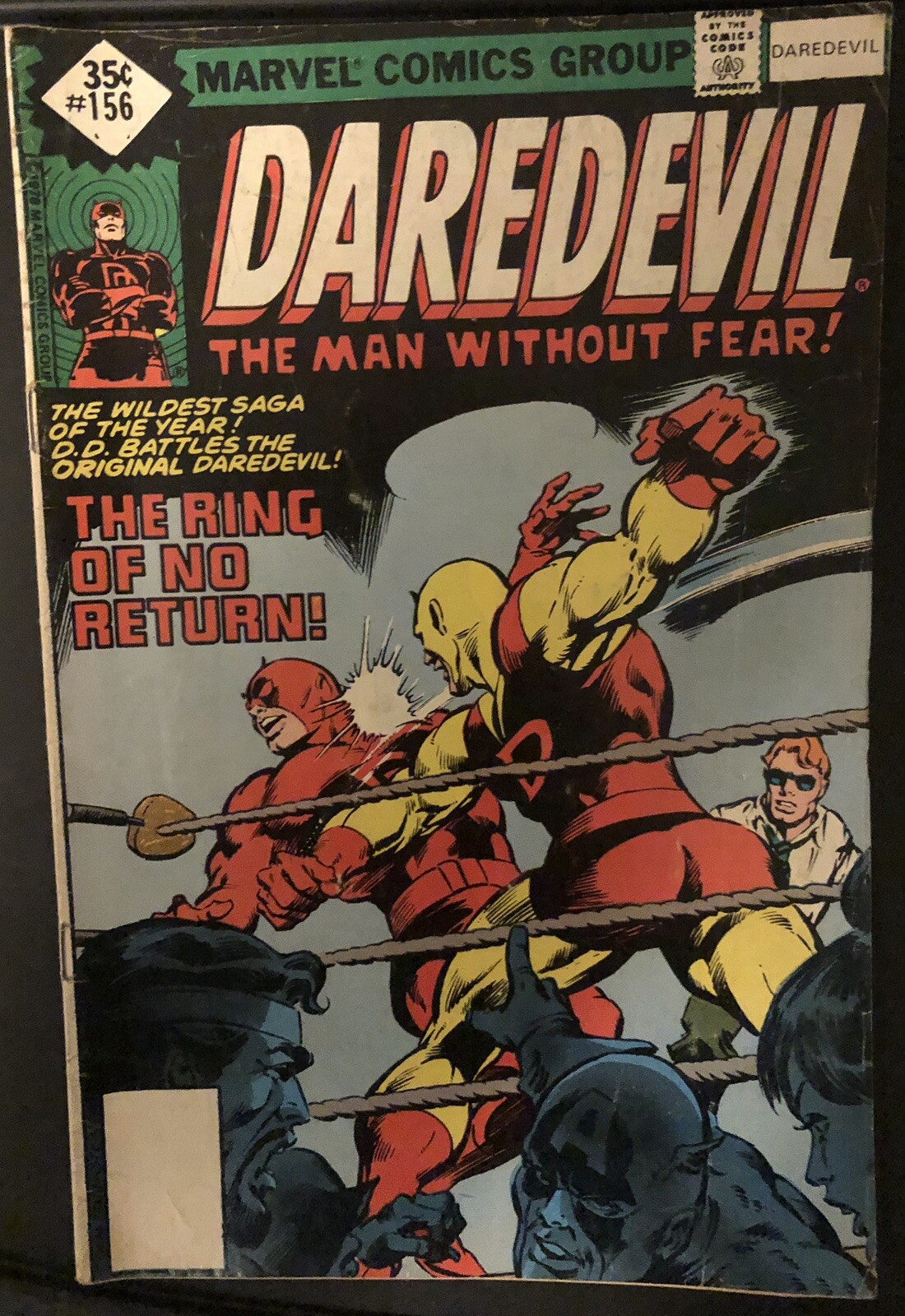Daredevil #156 “Ring of Death!” (Marvel Comics, 1979: Daredevil vs ...