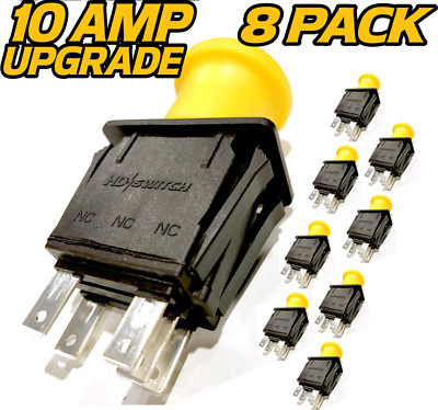 (8 Pack) Clutch PTO Switch fits John Deere AM118802 - Free 10 Amp ...