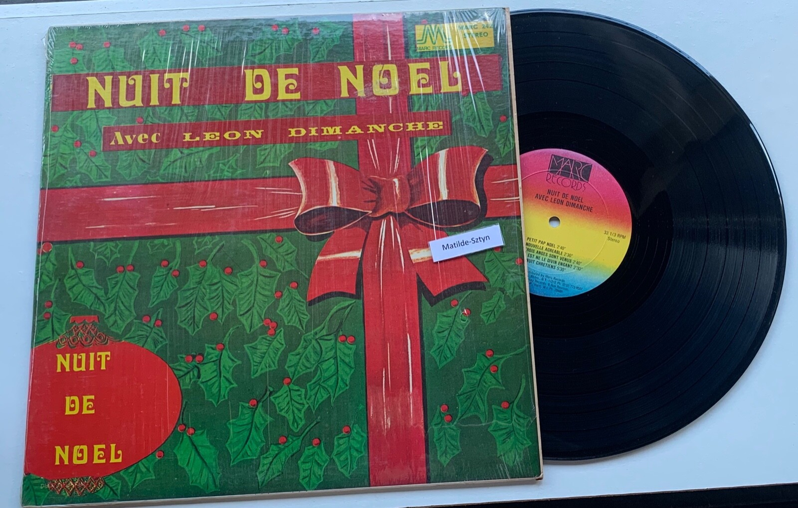 NUIT DE NOEL avec LEON DIMANCHE Marc Record Haiti LP Xmas music | eBay