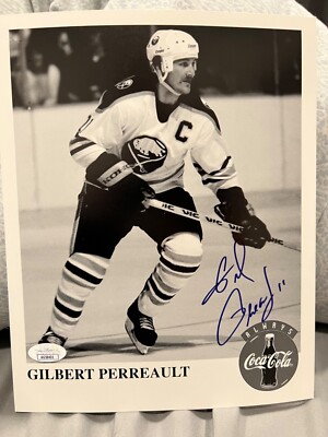 RENE ROBERT + Gilbert Perreault signed person (2) 8x10’s JSA COA ...