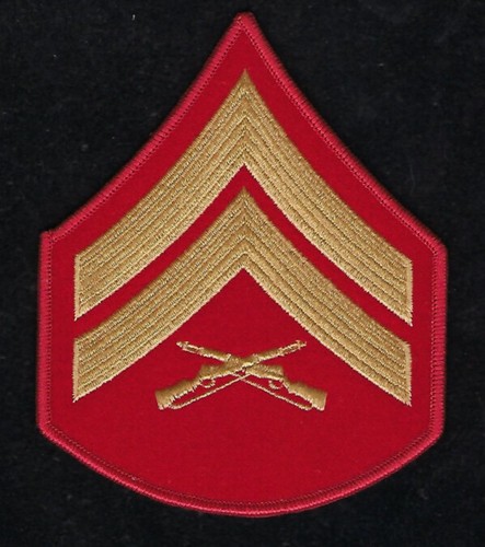 2 CORPORAL CPL E-4 CHEVRON PATCH SET US MARINE DRESS BLUES PIN UP ...