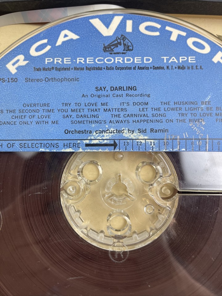 Say, Darling Musical- Original Cast Reel To Reel Tape FPS-150 7.5 IPS ...