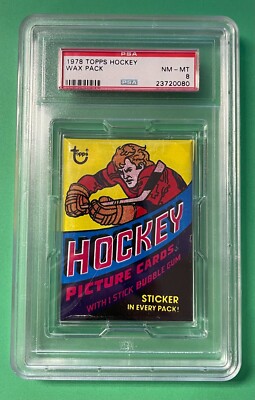 1978 TOPPS HOCKEY WAX PACK PSA 8 NM-MT SEALED UNOPENED | eBay