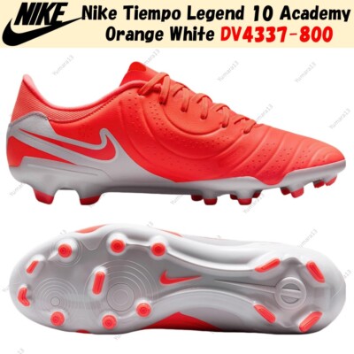 Nike Tiempo Legend 10 Academy Orange White DV4337-800 Men's Size | eBay