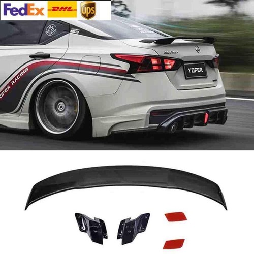For 2019 2020 2021 Nissan Teana Altima Carbon Fiber Rear Trunk Spoiler ...