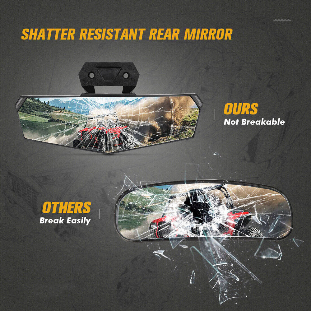 Convex Rear View Center Mirror For Polaris RZR PRO XP 4 Premium 2020-23 ... Convex Rear View Center Mirror For Polaris RZR PRO XP 4 Premium 2020-23 ...
