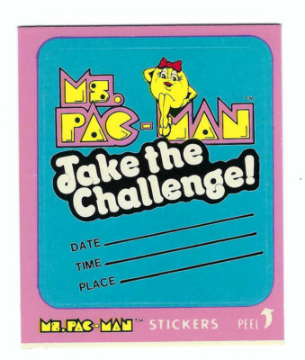 NM 1981 FLEER MS. PAC - MAN STICKER/CARD #11 | eBay