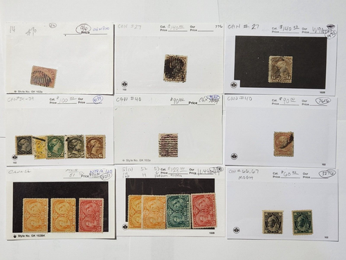 Canada Stamp Collection (102 Sales Cards) - $3,411.35 CV - Lot #96 | eBay
