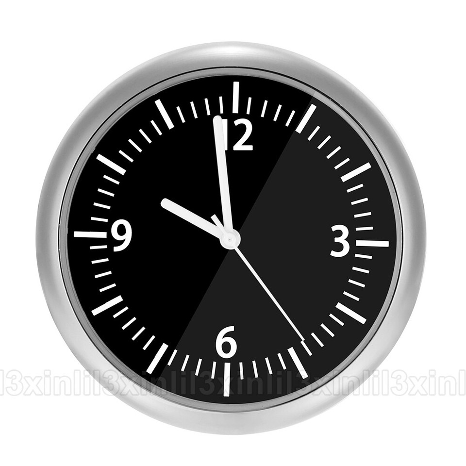 Pocket Mini Quartz Analog Watch Stick-On Clock For Car Boat Motorcycle ...