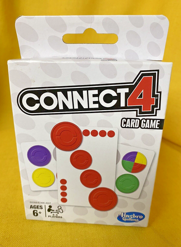 Connect 4 Card Game--Hasbro Gaming 2-4 Players Ages 6+ 4 In A Row ...