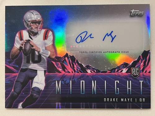 Drake Maye 2024 Topps Midnight #RHS-DM Rookie Horizon Auto Rookie RC ...