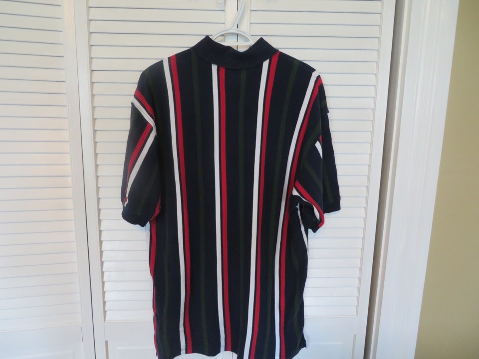 VTG 90's Tommy Hilfeger Short Sleeve Polo Shirt Men's Large Logo Crest ...