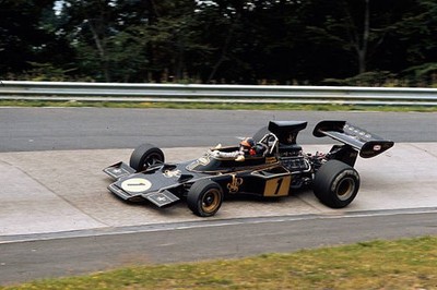 Emerson Fittipaldi Lotus 72E Ford German GP at Nurburgring August - Old ...