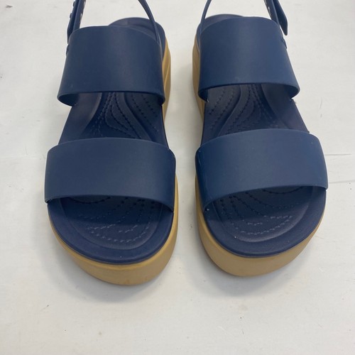 Crocs Womens Platform Wedge Sandals Navy Blue LiteRide Size 8 | eBay