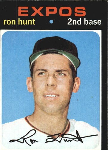 1971 Topps Montreal Expos Baseball Card #578 Ron Hunt - VG | eBay