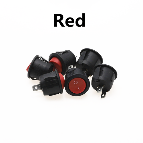 x 95 (Wholesale) Diameter 20mm Lip 23mm Round Rocker Switch Black 2 Pin ...