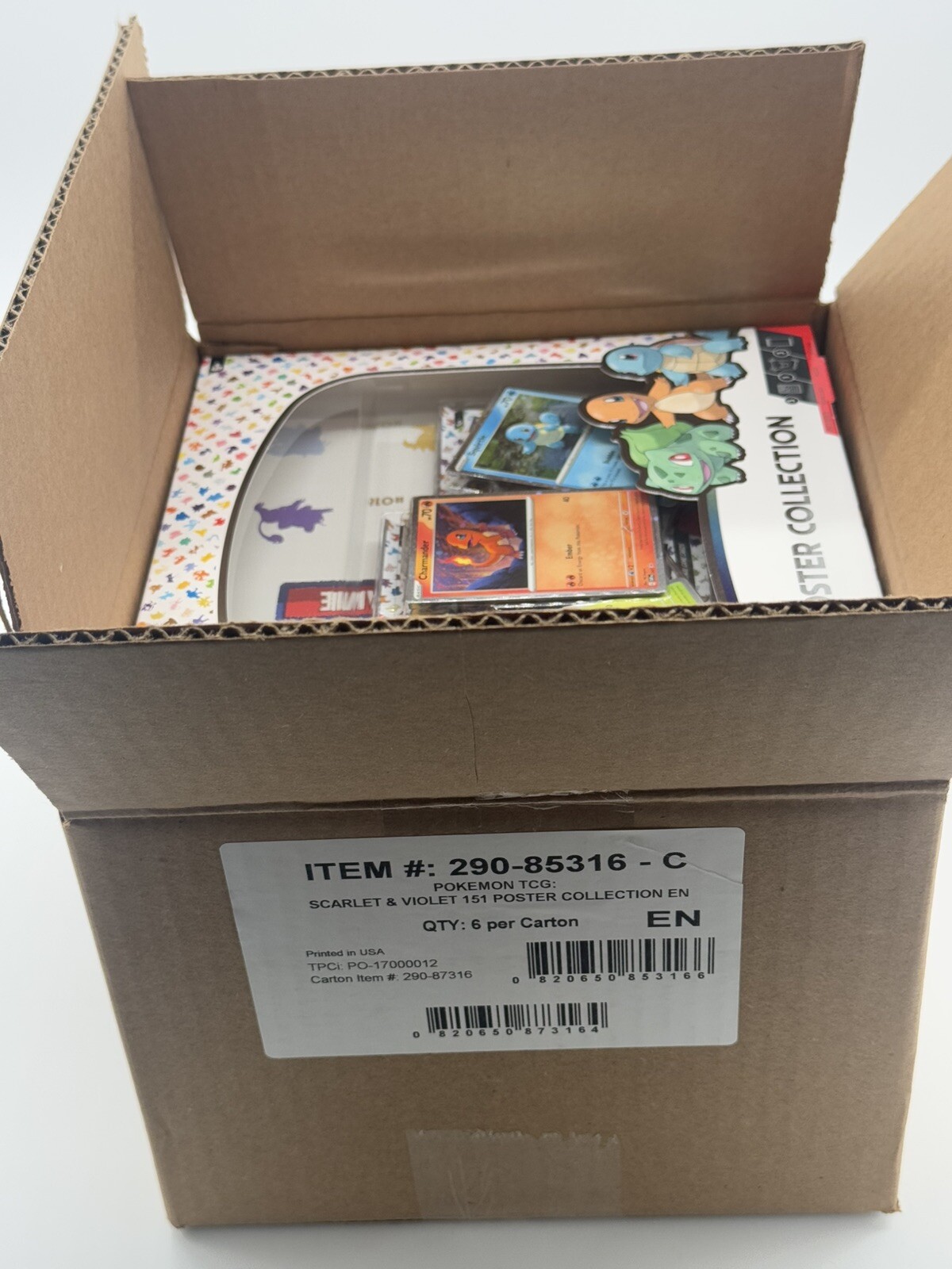 Pokemon S&V 151 Poster Collection Case - 6x SEALED Boxes, 18 Booster ...