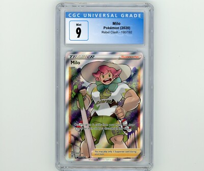 Milo (Full Art) 190/192 Swsh02: Rebel Clash Holo Pokemon TCG CGC 9 | eBay