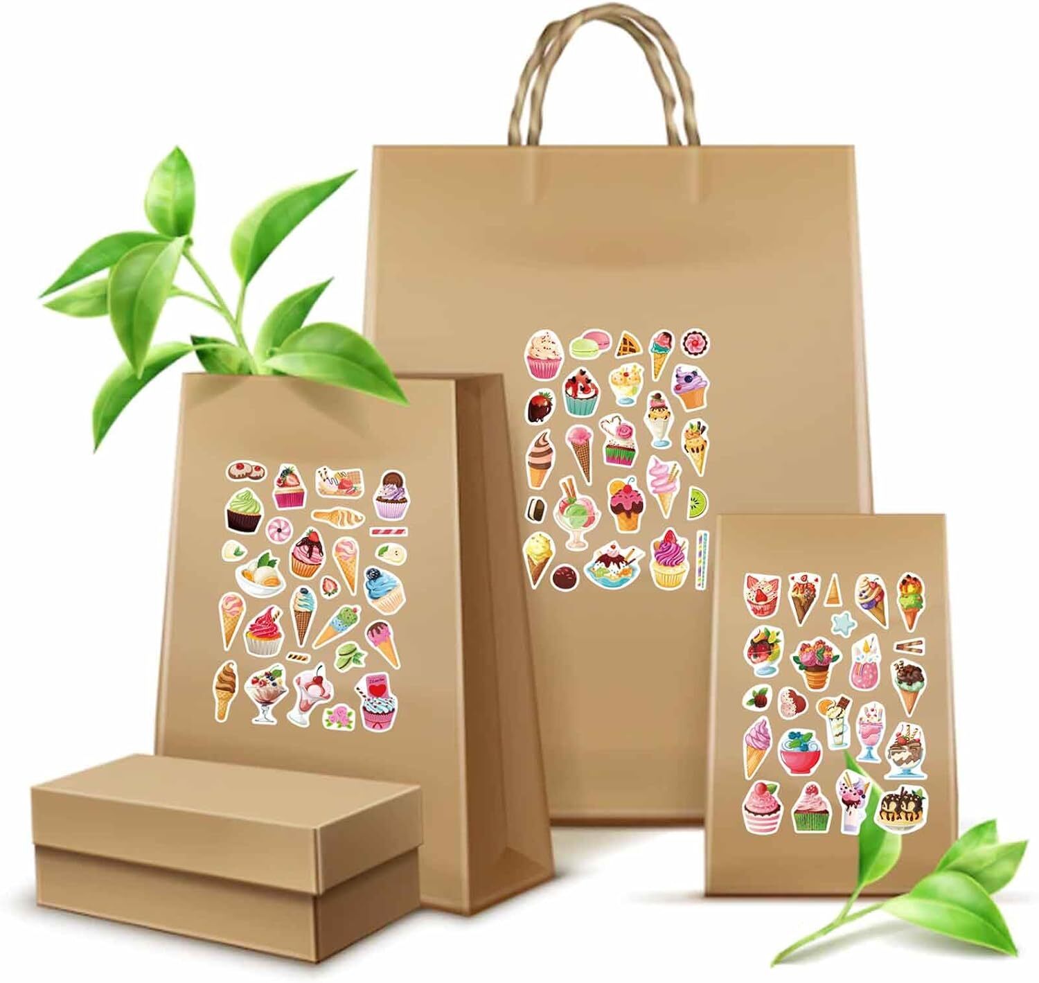597PCS Kids Stickers, Ice Cream Dessert Stickers,24 | eBay