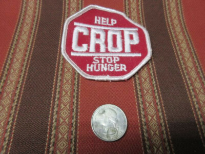Vintage 8-SIDED Stop Hunger Crop Walk Patch from the 1990s | eBay