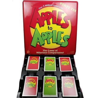 Apples to Apples PARTY TIN Complete with OVER 1000+ CARDS!!! Mattel | eBay
