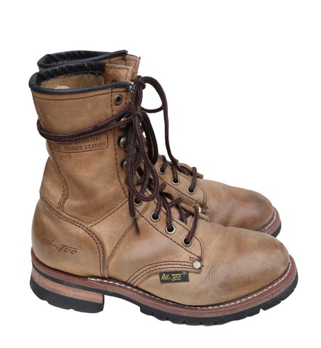 Ad Tec Water Resistant Oil Tanned 2427 Logger Work Boots Women’s SZ 6 ...