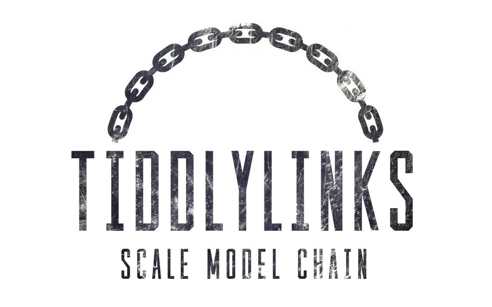 Micro Scale Model Chain - 24" Matt Black 1 x 0.9mm 30/40 links per inch ...
