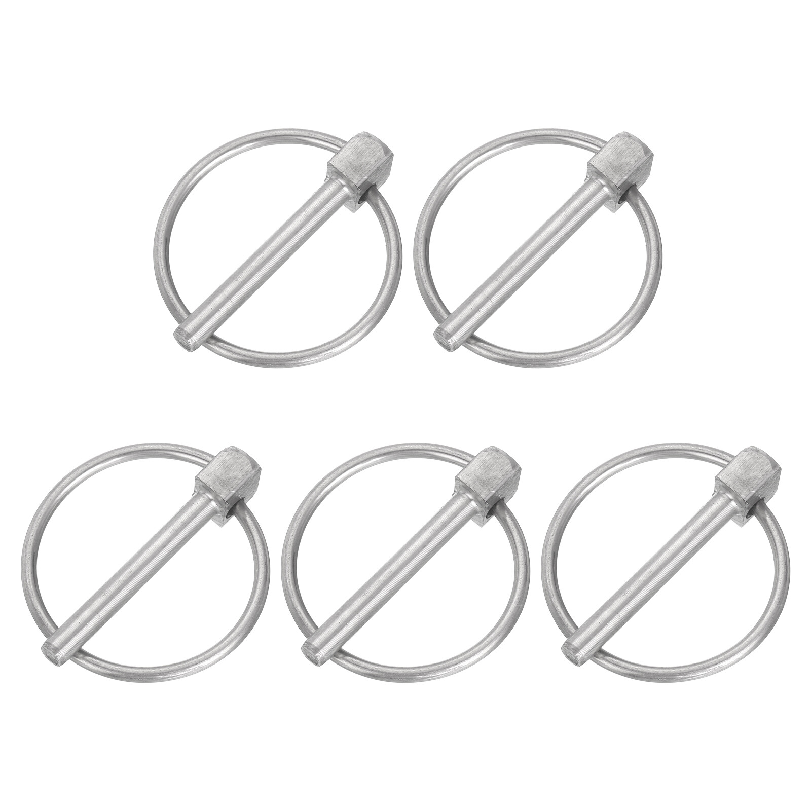 5Pcs 3/16" x 1-3/8" Linch Pin with Ring, Stainless Steel Round Linch ...
