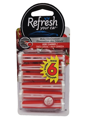 Lot of 6 Refresh Your Car Freshener Vent Clip - Very Cherry (36 Each ...