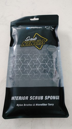 Scrub Ninja- Interior Scrub Sponge - 3 Pack New Sealed Bag | eBay