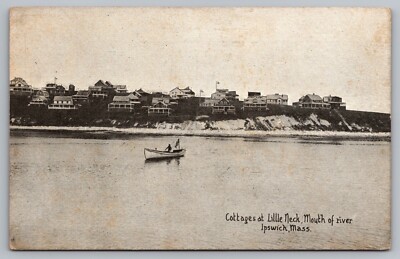 Postcard Cottages at Little Neck Mouth of River Ipswich MA ...