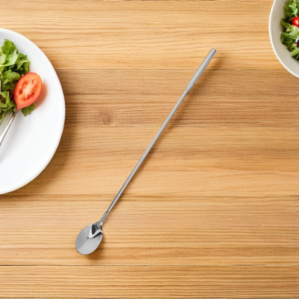 2pcs Cocktail Mixing Spoons - Stainless Steel Long Bar Spoon - 12 Inch ...